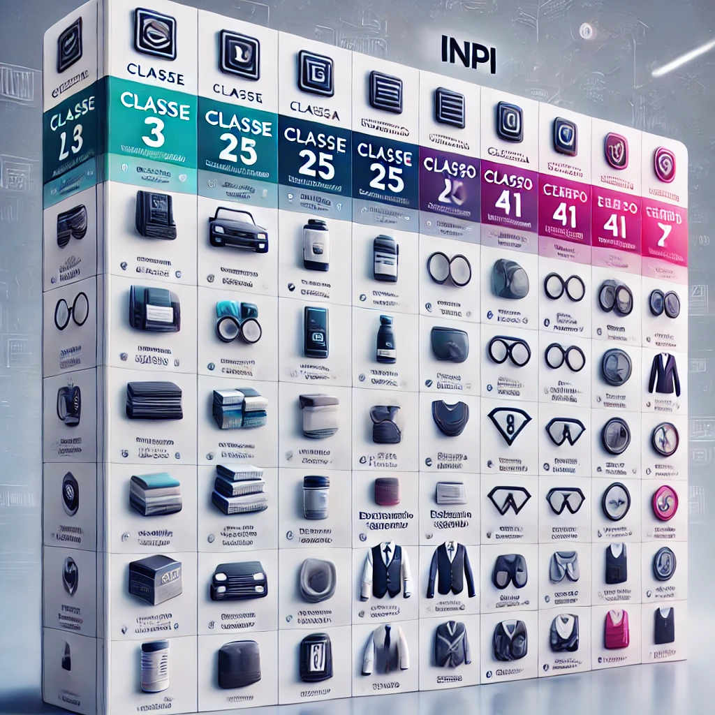 Classes de Registro de Marcas do INPI - T3P